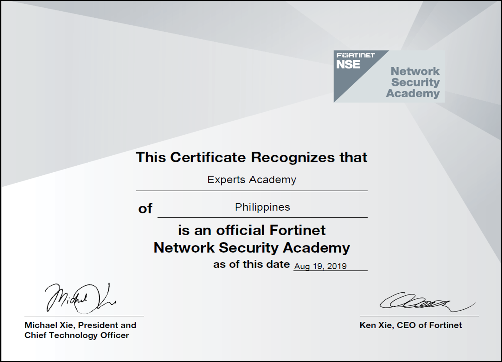 FORTINET - Experts Academy